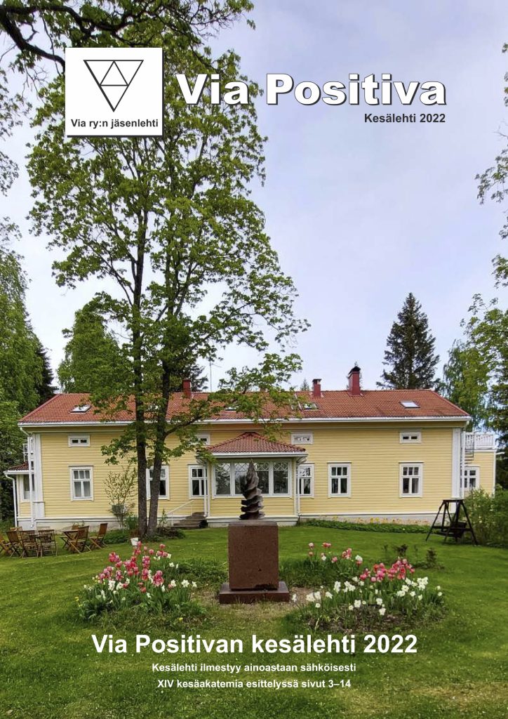 Via Positiva on Via ry:n jäsenlehti. Kesälehti on nyt ilmestynyt! Voit ...